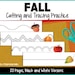 Fall Cutting and Tracing Pages for Preschool, Printable, Scissor ...
