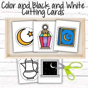 Ramadan Cutting and Tracing Pages for Preschool, Ramadan Printable ...