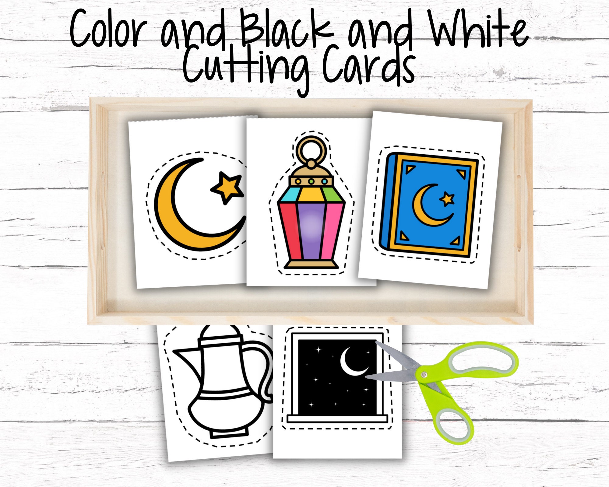 Ramadan Cutting and Tracing Pages for Preschool, Ramadan Printable ...
