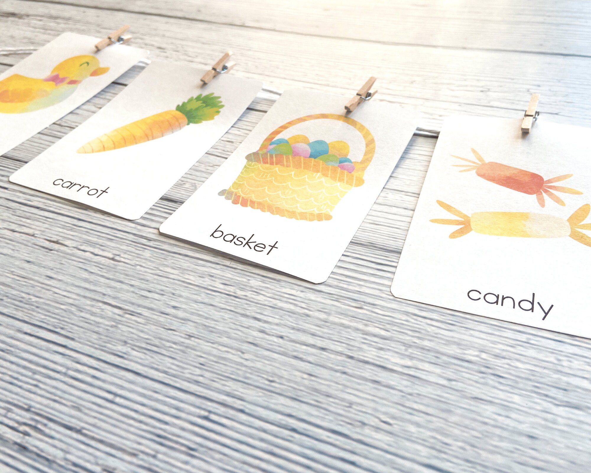 Easter Flashcards for Preschool, Printable Easter Flash Cards ...