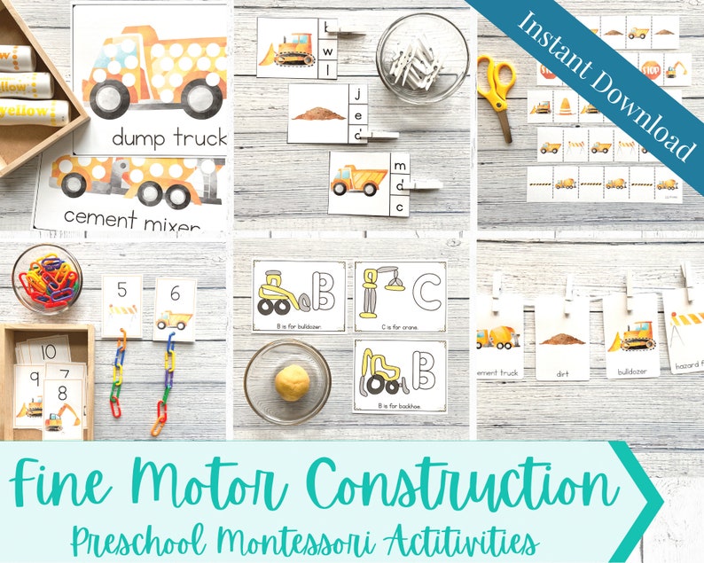 Preschool Construction Activities, Preschool Construction Bundle ...