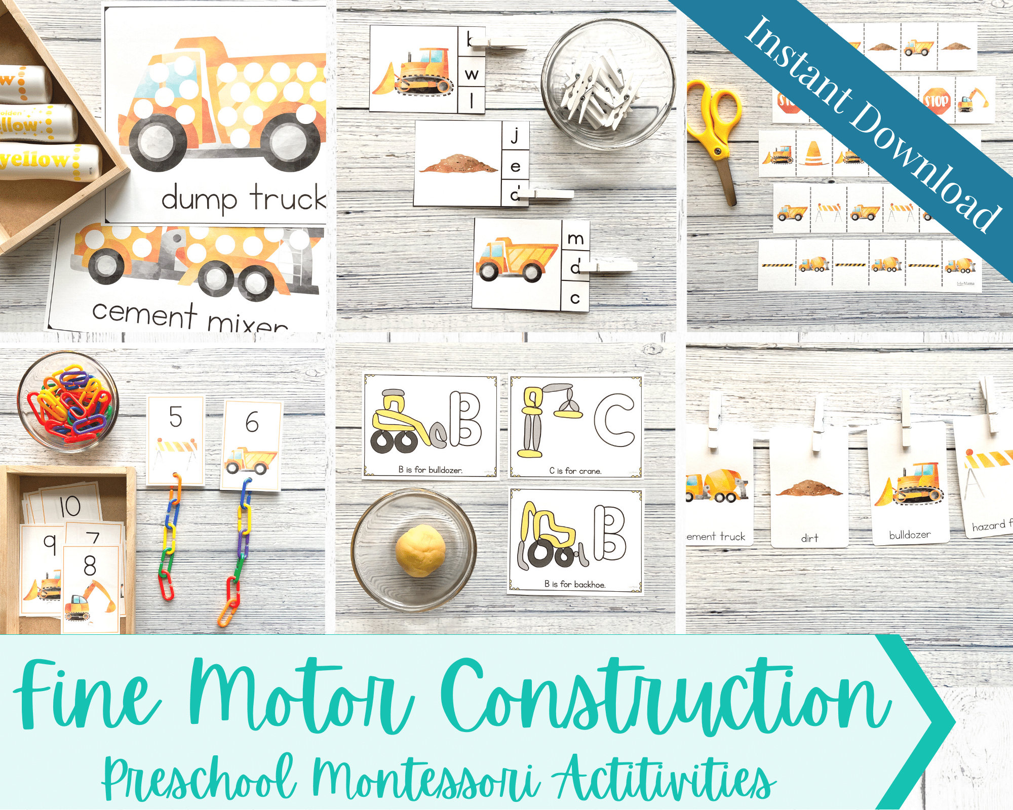 Preschool Construction Activities, Preschool Construction Bundle ...