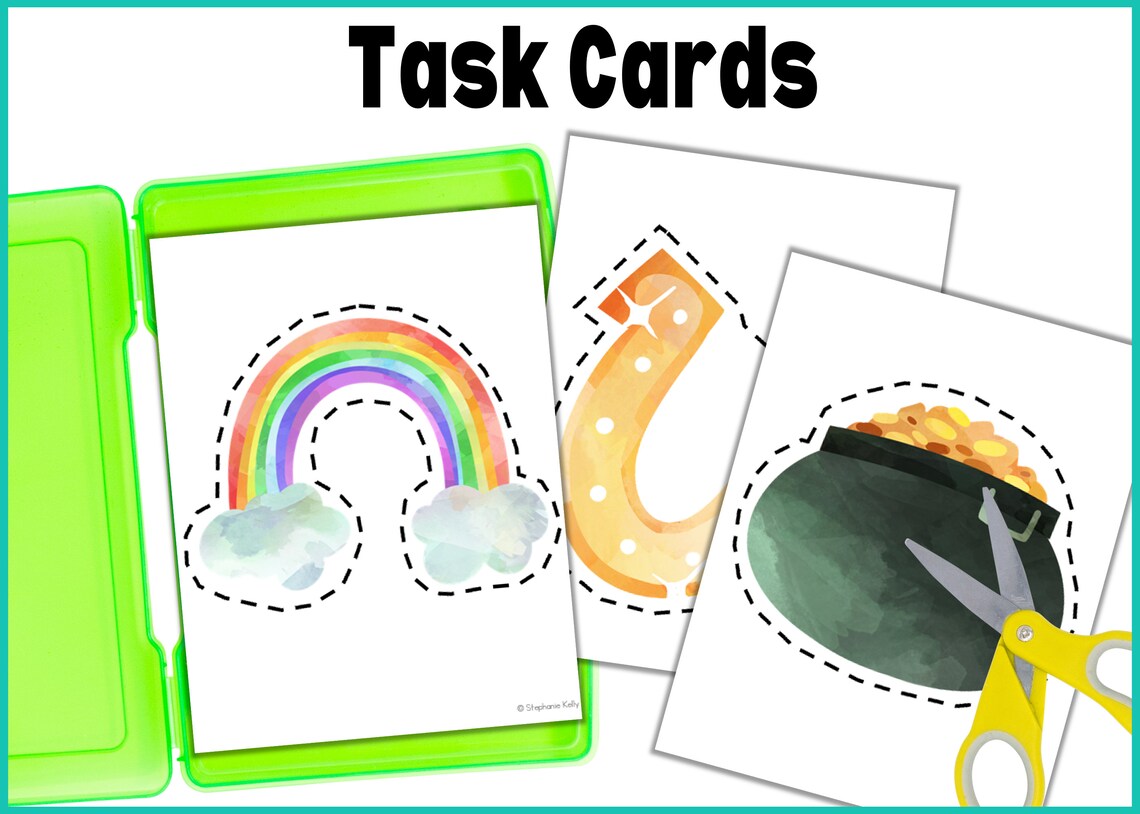 St. Patrick's Day Cutting and Tracing Pages for Preschool, Printable ...