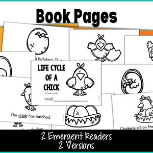 Chicken Life Cycle Emergent Reader Book and Activities | Homeschool ...