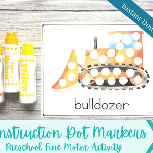 Construction Dot Marker Pages for Preschool and Kindergarten ...