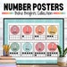 Printable Number Posters Classroom Decor, Boho, Watercolor, Boho ...