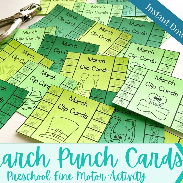 Hole Punch Preschool Activity - Etsy
