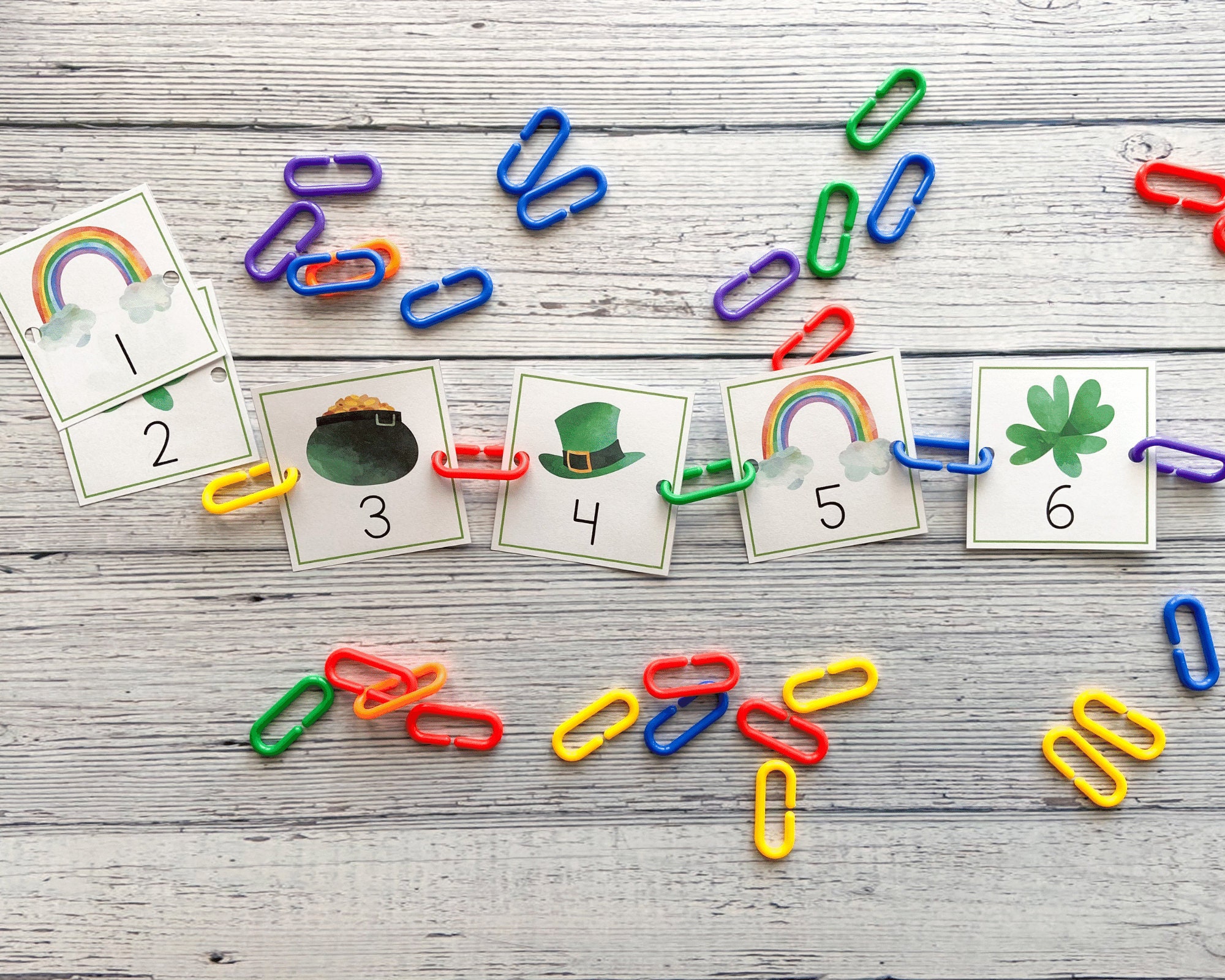 St. Patrick's Day Preschool One to One Counting Activity, St. Patrick's ...