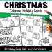 Christmas Coloring Cards, Holiday Coloring Pages, Kids Christmas ...