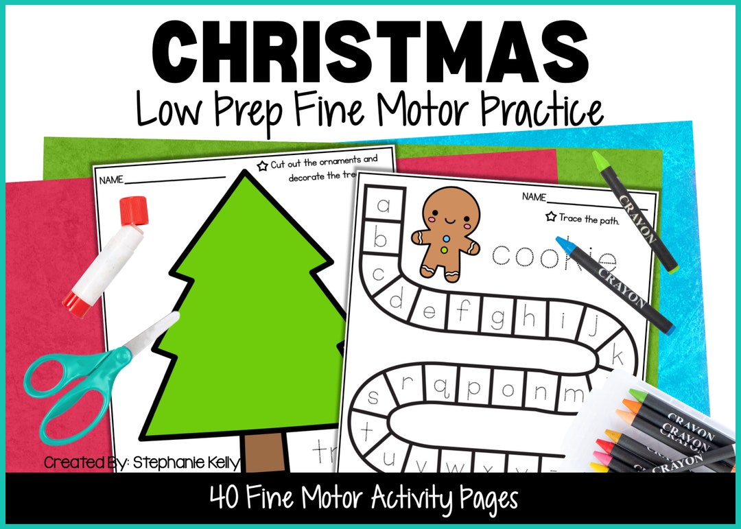 Actividades de motricidad fina para Navidad, centros de preparación ...