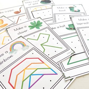 St. Patrick's Day Geoboard Activities for Preschool and Kindergarten ...