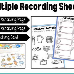 Hanukkah Sensory Bin Activity Printables for Toddlers and Preschoolers ...