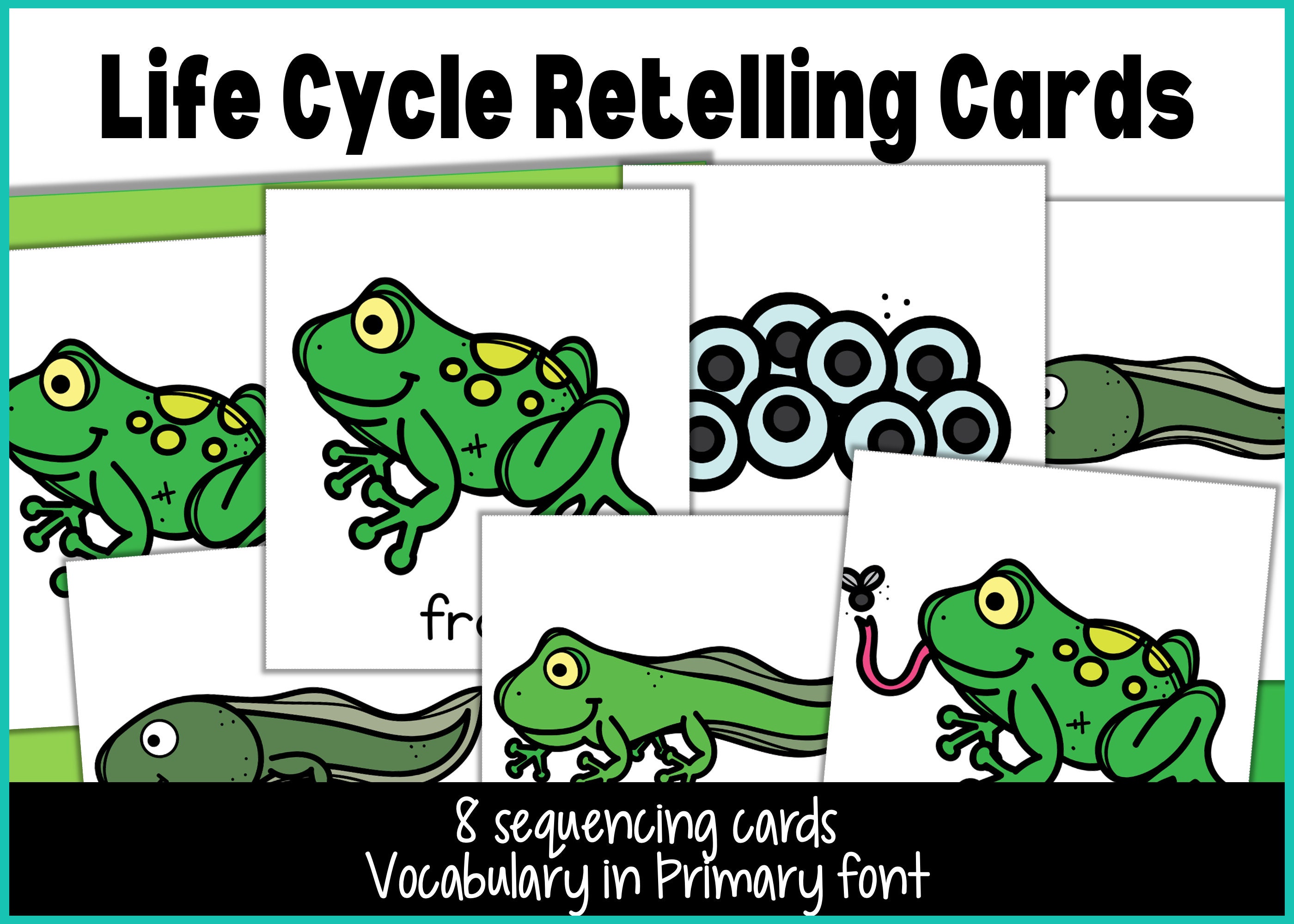 Frog Life Cycle Emergent Reader Book and Activities | Preschool ...