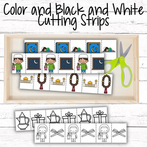 Ramadan Cutting and Tracing Pages for Preschool, Ramadan Printable ...