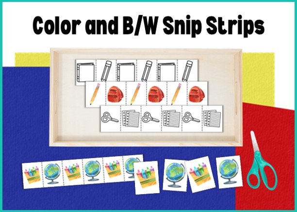 Back to School Cutting and Tracing Pages for Preschool, Printable ...