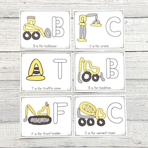 Construction Playdough Mats, Preschool Fine Motor Mats, Construction ...