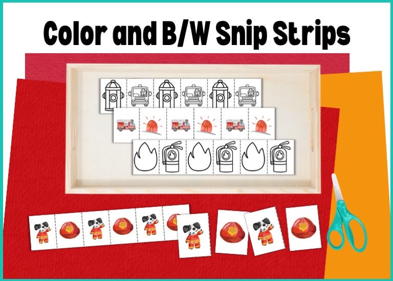 Fire Safety Cutting and Tracing Pages for Preschool, Fire Safety ...