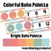 Printable Boho Numberline Posters for Classroom Decor, Boho Numbers ...