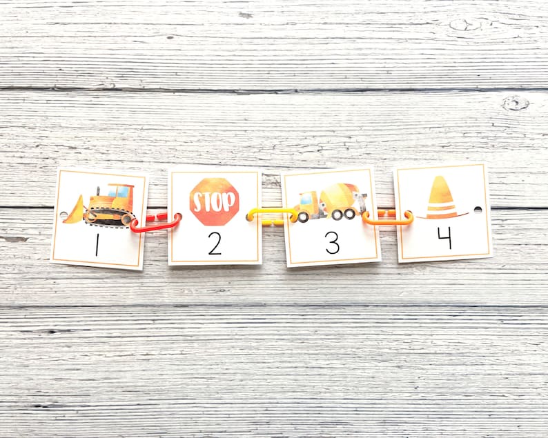 Construction Preschool One to One Counting Activity Construction ...