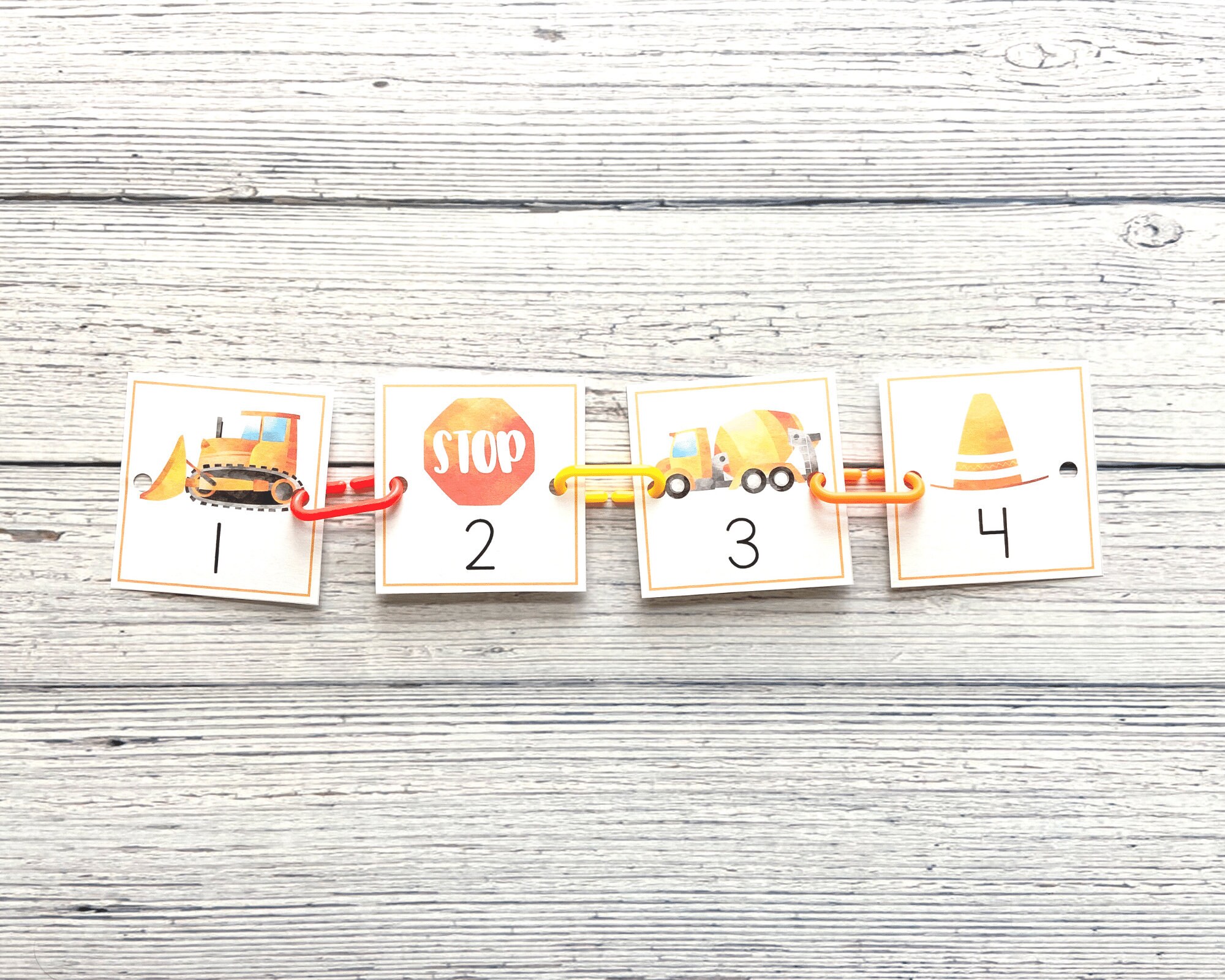 Construction Preschool One to One Counting Activity | Construction ...