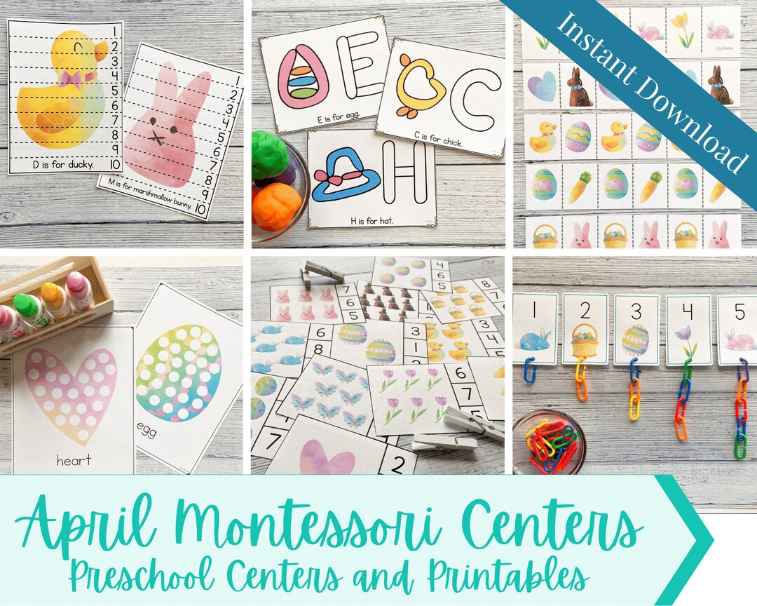 Easter Activities for Preschool | Preschool Easter Bundle | Montessori ...
