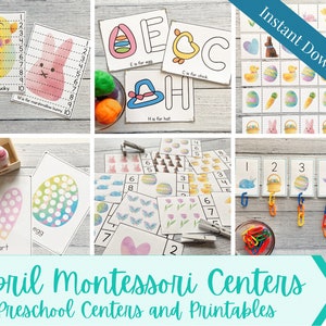 Easter Activities for Preschool | Preschool Easter Bundle | Montessori ...