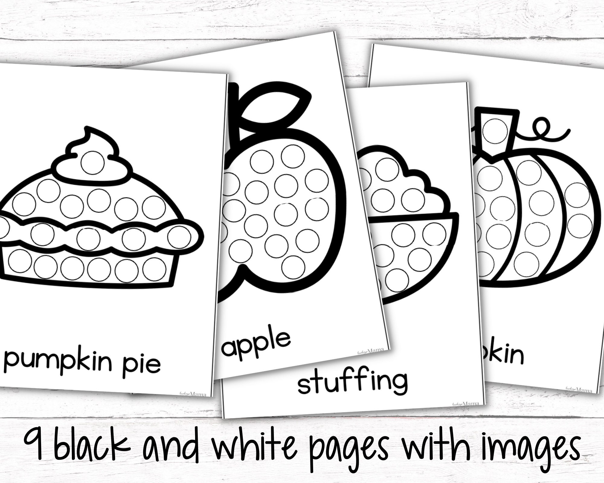 Thanksgiving Center Dot Marker Pages for Preschool and Kindergarten ...