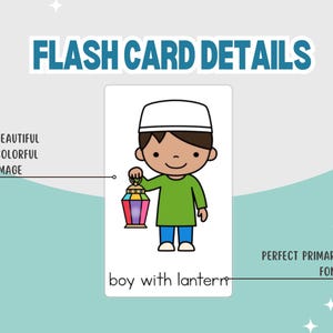 Ramadan Flashcards for Preschool, Printable Flashcards for Toddlers and ...