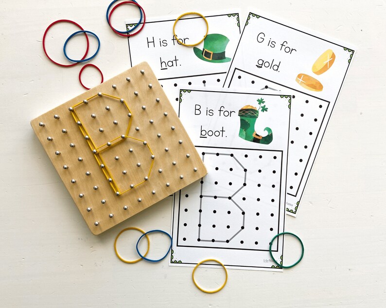 St. Patrick's Day Geoboard Activities for Preschool and Kindergarten ...