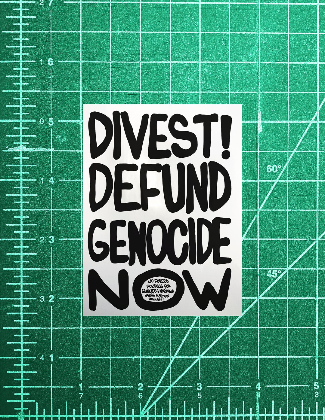 Sticker divest Vinyl Handmade Radical Leftist Political Punk Diy ...