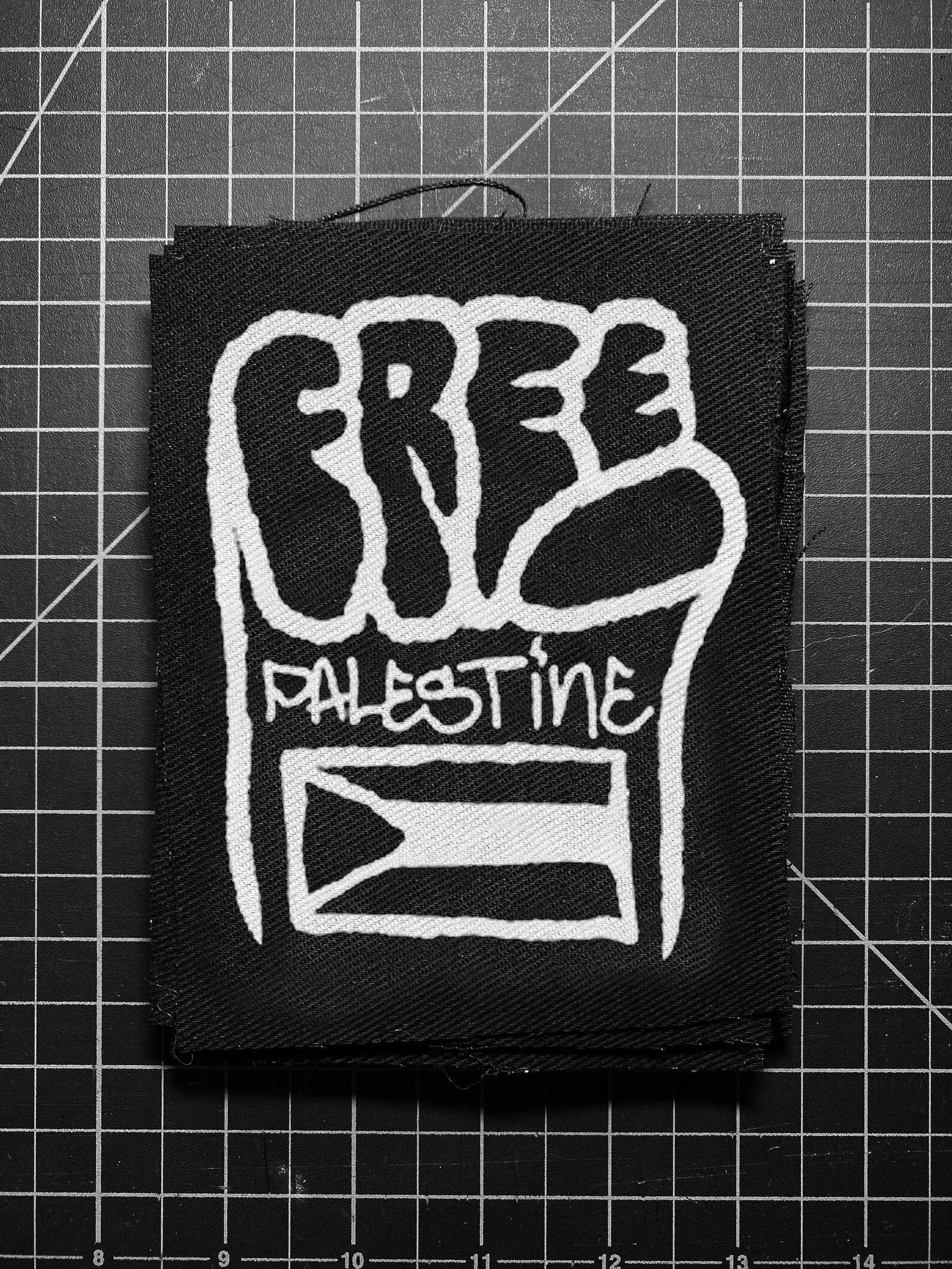 Patches for Jackets power Fist FREE Palestine Crust Punk Political ...