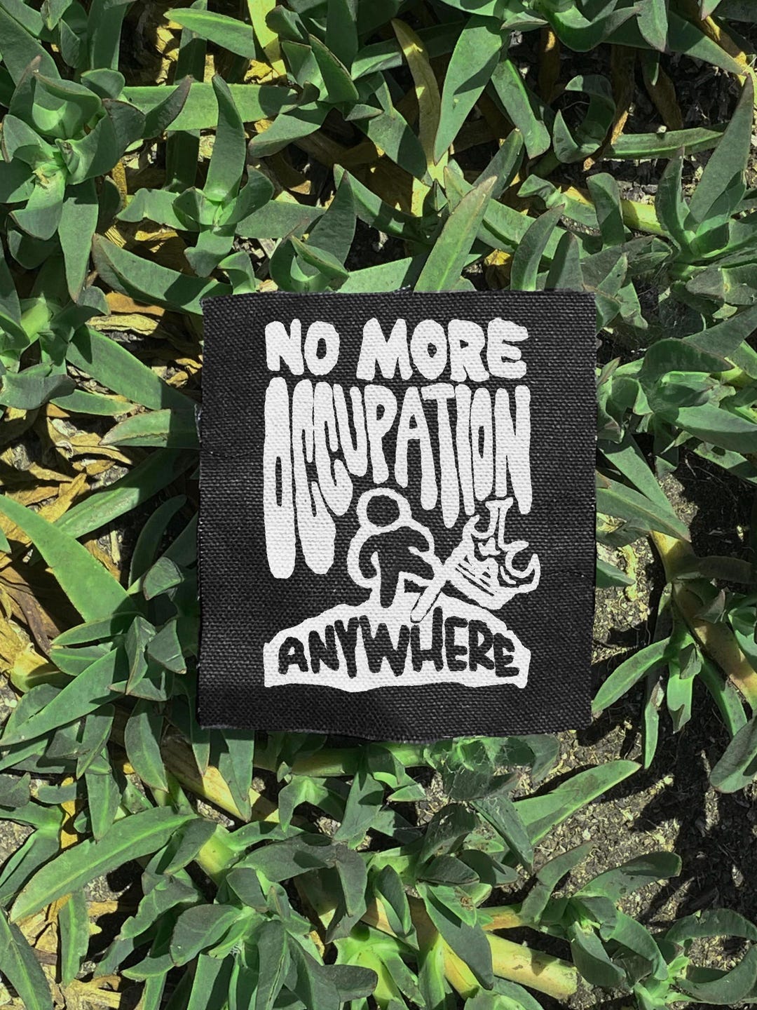 Patches for Jackets "no More Occupation" Crust Punk Political Leftist ...