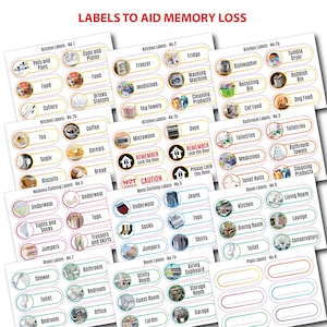 Memory Loss Labels - Dementia Stickers - Memory Loss - Stickers for ...
