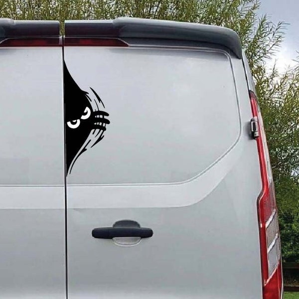 Peeping Monster Decal - Etsy