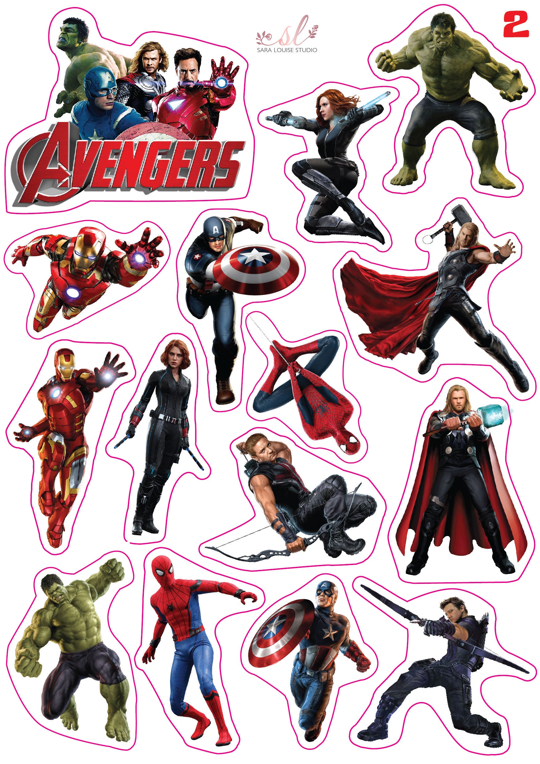 The Avengers Stickers Waterproof Vinyl Stickers Sticker | Etsy UK