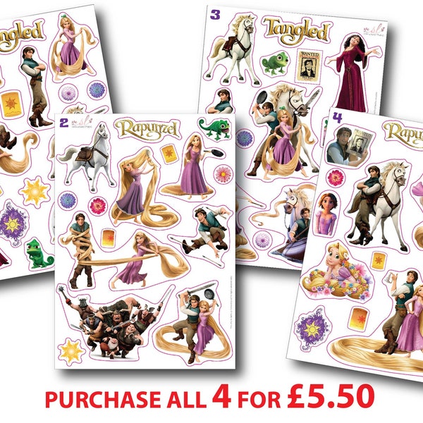 Tangled Stickers - Etsy