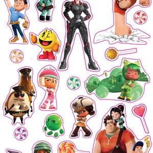 Wreck It Ralph Stickers: Waterproof Vinyl Decal Sheet - Etsy UK