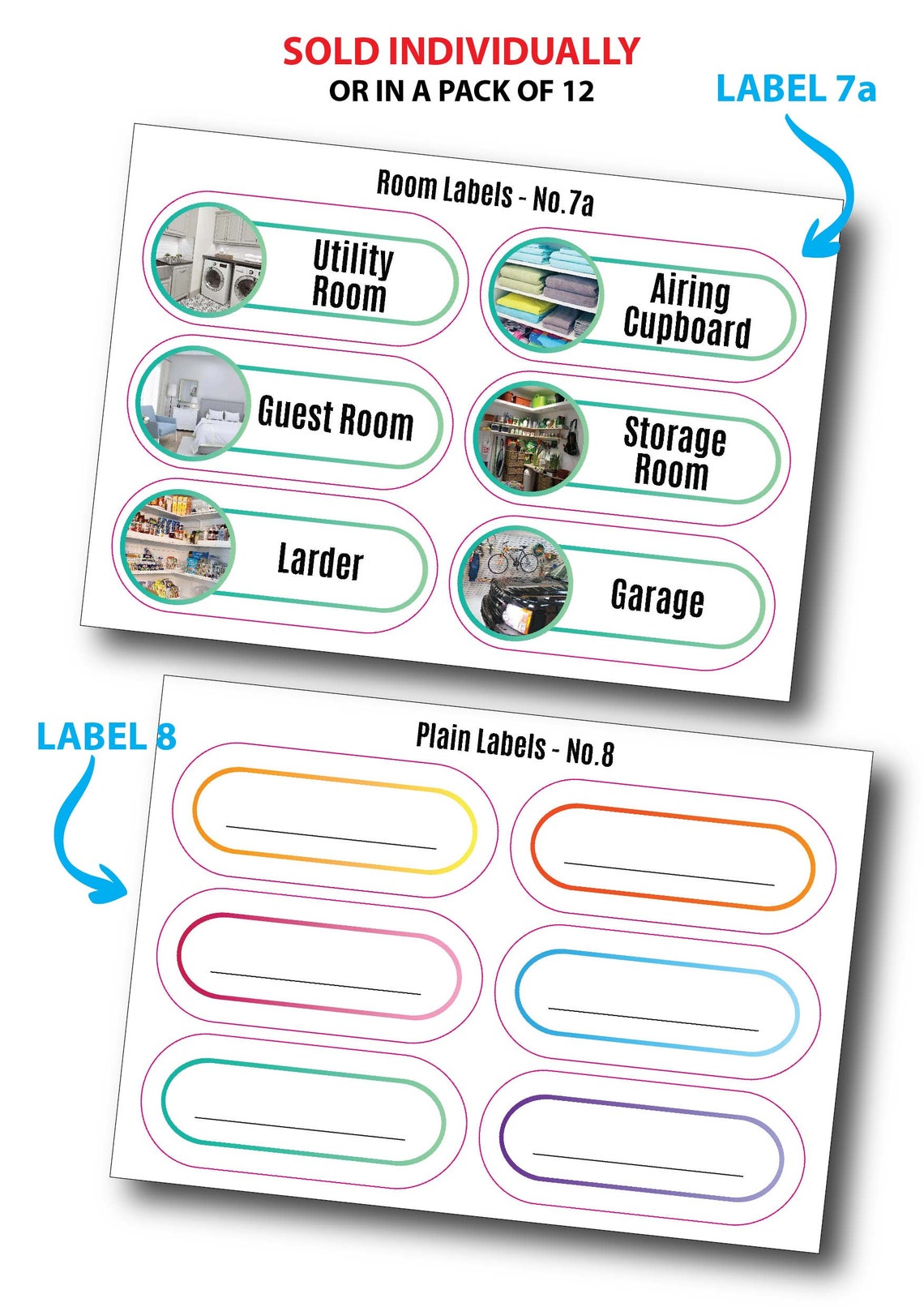 Memory Loss Labels: Dementia Stickers, Room & Cupboard Organizers - Etsy