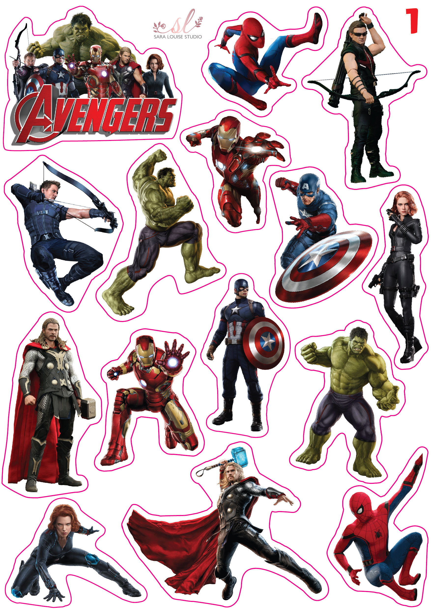 The Avengers Stickers Waterproof Vinyl Stickers Sticker | Etsy UK