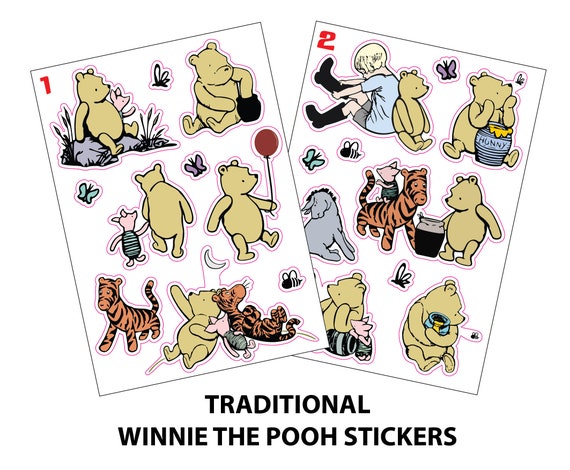 Disney Winnie the Pooh & Friends Traditional Stickers Piglet | Etsy