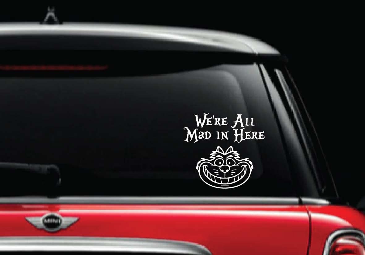 Alice in Wonderland Decal Vinyl Sticker Comical Decal - Etsy