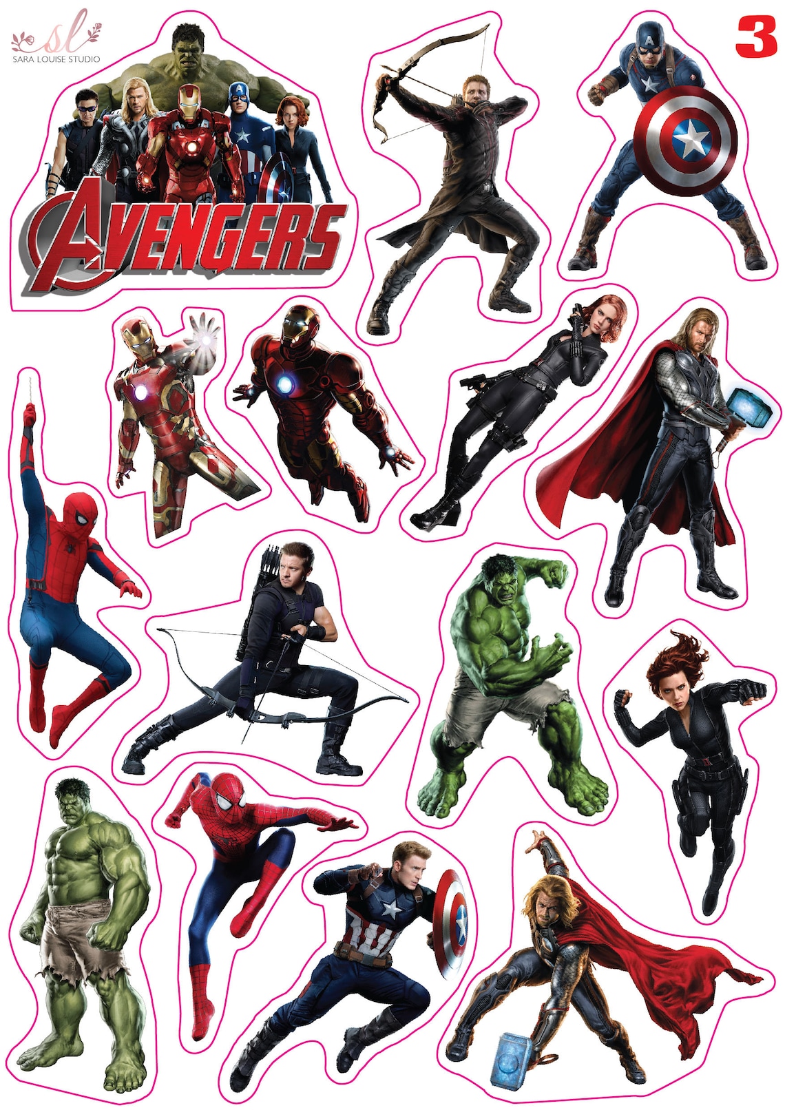 The Avengers Stickers Waterproof Vinyl Stickers Sticker | Etsy UK