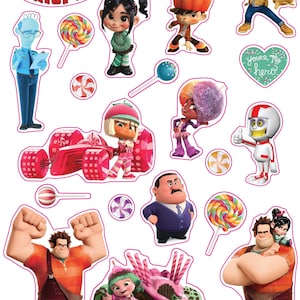 Wreck It Ralph Stickers: Waterproof Vinyl Decal Sheet - Etsy UK