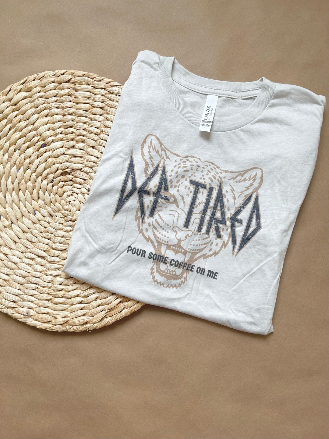 Graphic Tee T-shirt Def Tired Shirt Bella Canvas - Etsy