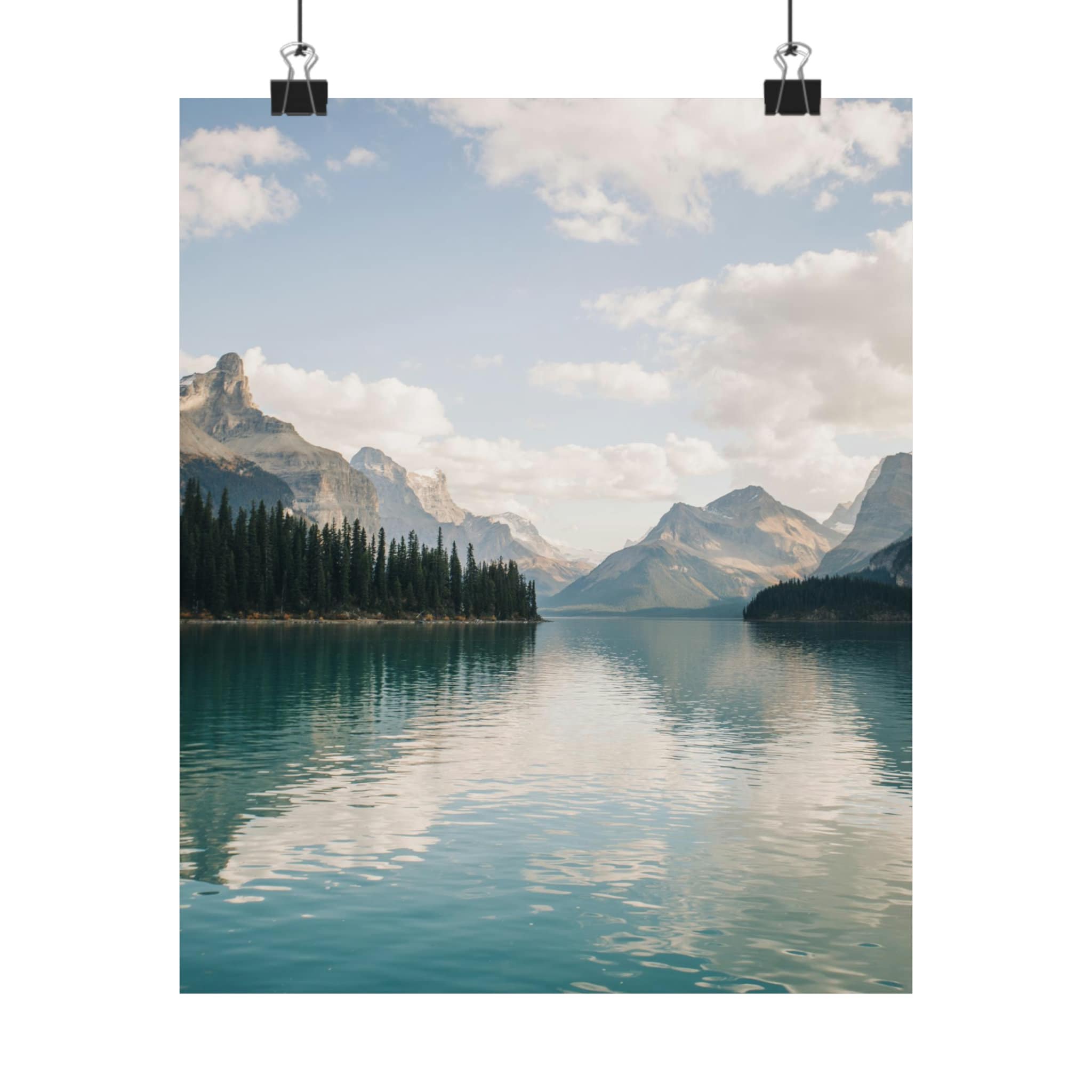 Maligne Lake Vertical Poster - Etsy