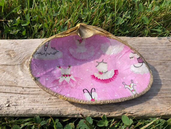 Decoupage Tutus on Shell Ballerina Shell Shell Art Trinket - Etsy