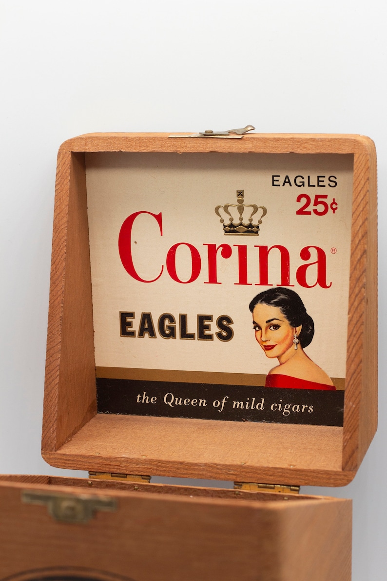 Vintage Corina Eagles Cigar Box - Etsy