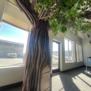 Large Faux Tree With Foliage - Etsy