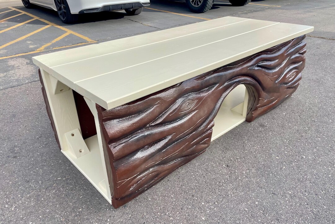 Crawl-through Log Bench - Etsy