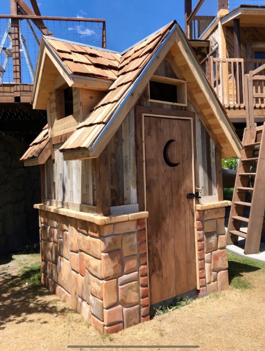 Outhouse Shed/playhouse by Playscapes Studios - Etsy
